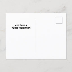 Scary Tooth Dentist Halloween Postcard | Zazzle