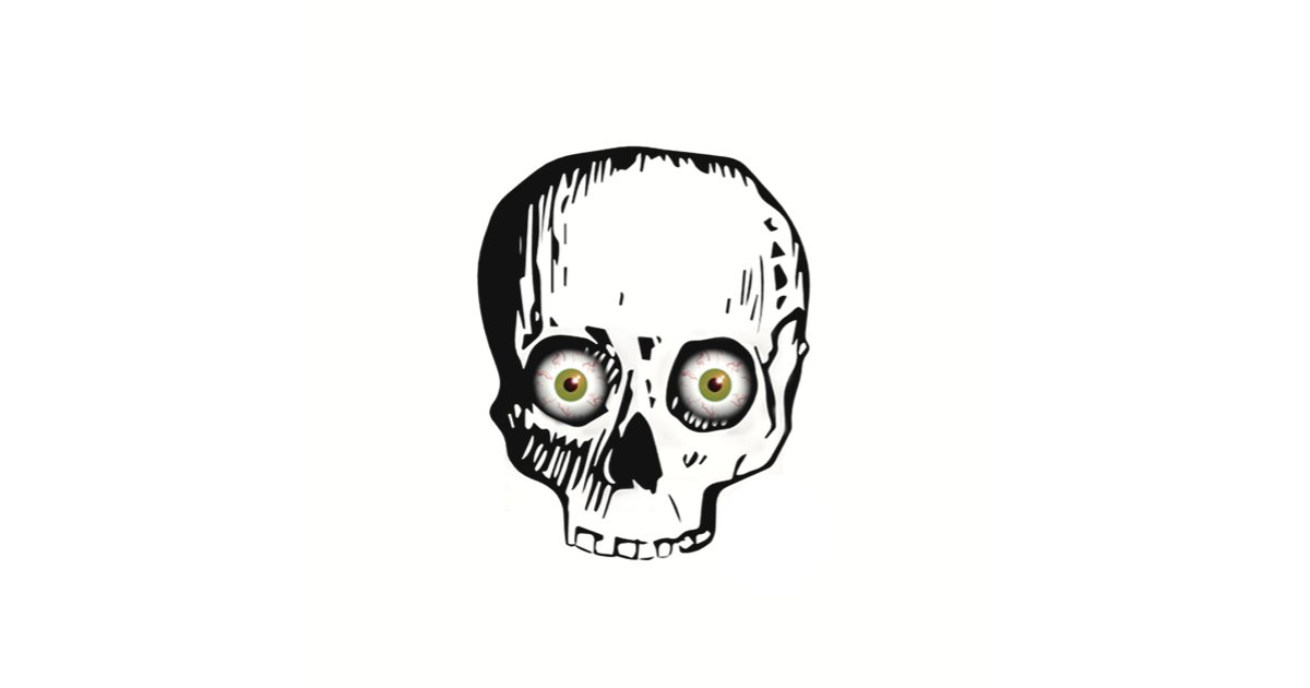 Scary Zombie Skull Calling Card | Zazzle