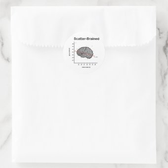 Scatter-Brained Classic Round Sticker | Zazzle