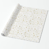 Scattered Gold Stars Wrapping Paper | Zazzle