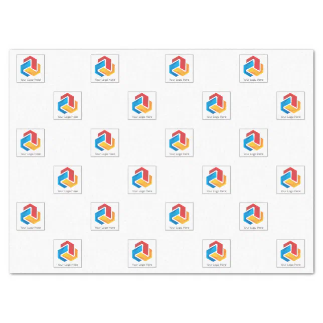 Scattered Logo Tissue Paper | Zazzle
