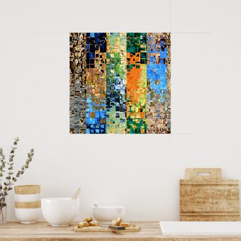 Scattered Photo Collage Poster | Zazzle