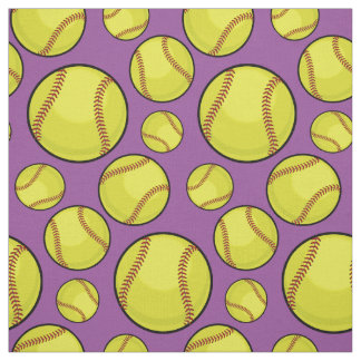 Softball Fabric | Zazzle
