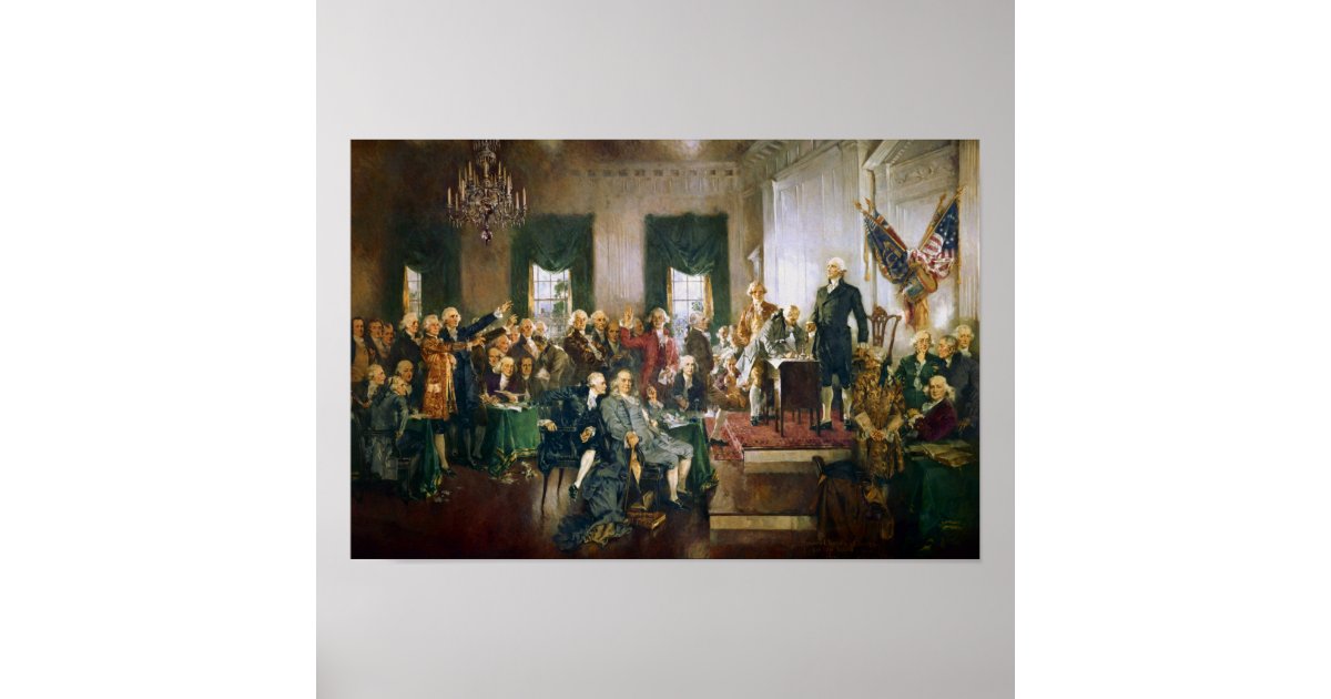 Scene at the Signing of the Constitution Poster | Zazzle