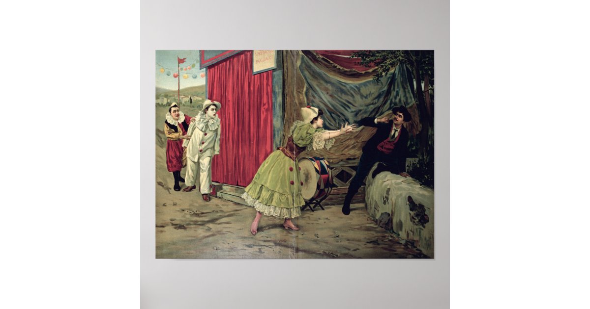 Scene from the opera 'Pagliacci' Poster | Zazzle
