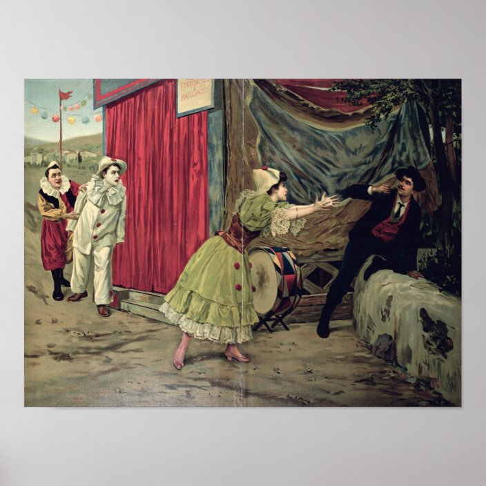 Scene from the opera 'Pagliacci' Poster | Zazzle.com