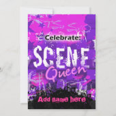 Scene Queen Birthday Party Invitation | Zazzle