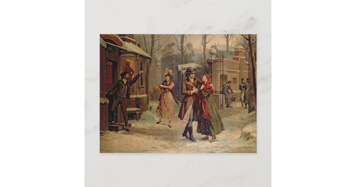 Scenery for the scene with Mimi and Rodolfo Postcard | Zazzle