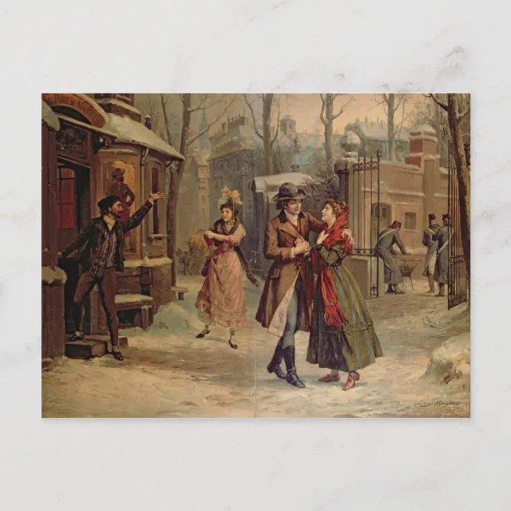 Scenery for the scene with Mimi and Rodolfo Postcard | Zazzle
