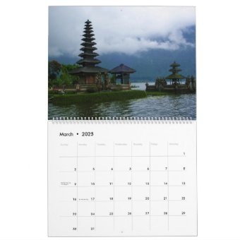 Scenes of Bali Calendar | Zazzle