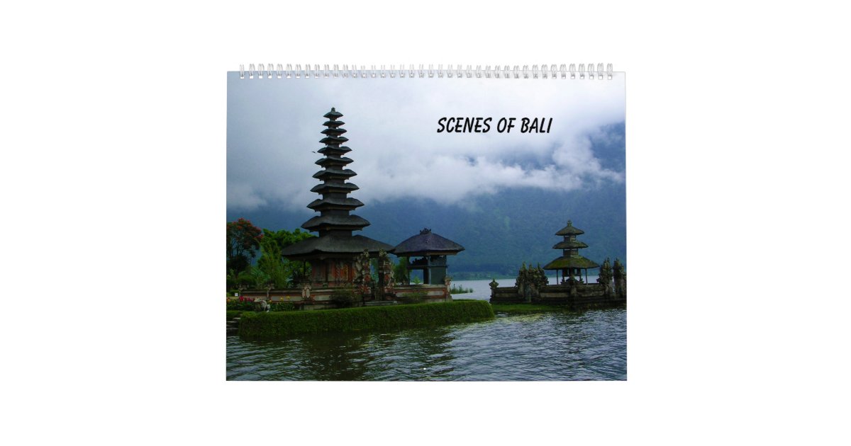 Scenes of Bali Calendar | Zazzle