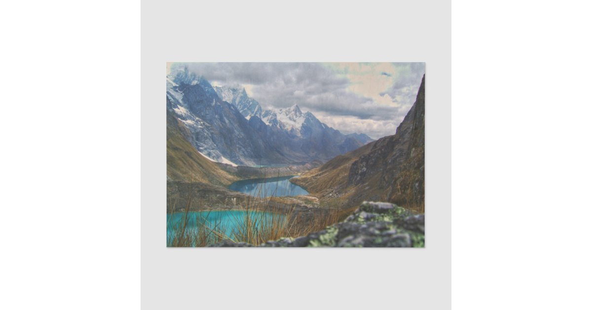 Scenic Alpine Mountains Photo Tissue Paper | Zazzle