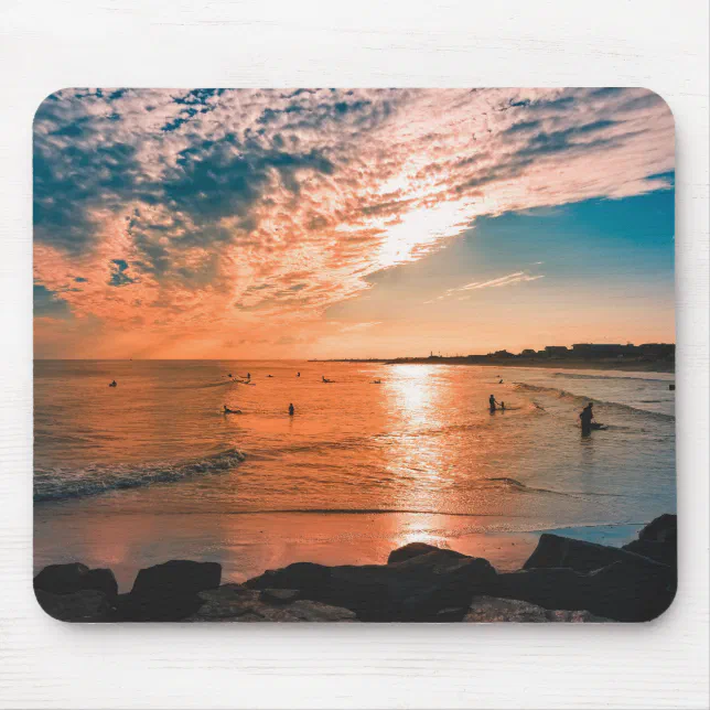 Scenic Beach Art Ocean Images Photography Cool Bea Mouse Pad | Zazzle