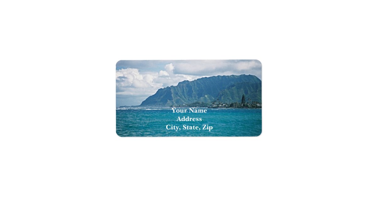 Scenic Beach Vacation Address Labels | Zazzle