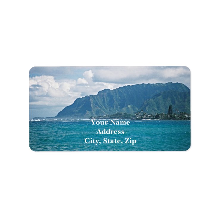 Scenic Beach Vacation Address Labels | Zazzle