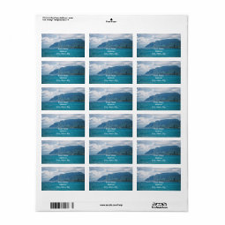 Scenic Beach Vacation Address Labels | Zazzle