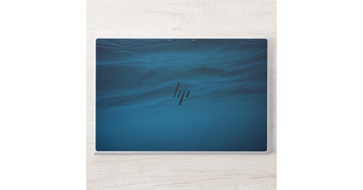 Scenic Blue Sea View textured HP Laptop Skin | Zazzle