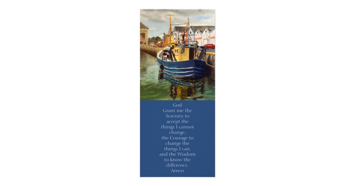 Scenic Boats Serenity Prayer Advertising Card | Zazzle