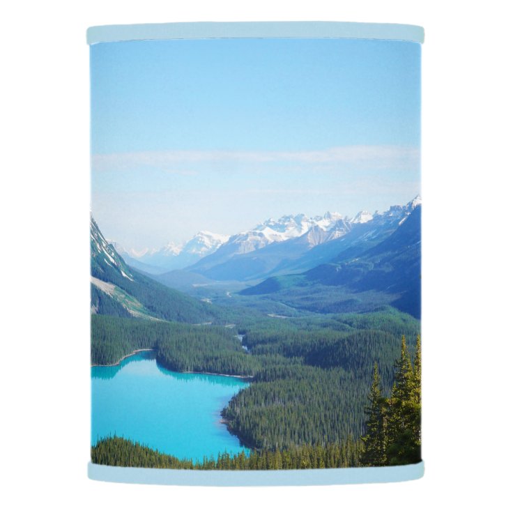 Scenic Canadian Blue Mountain Lake Pines Lamp Shade | Zazzle