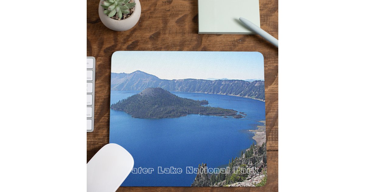 Scenic Crater Lake National Park Mouse Pad | Zazzle