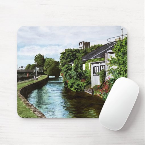 Scenic Galway City Ireland Canal View Mouse Pad | Zazzle