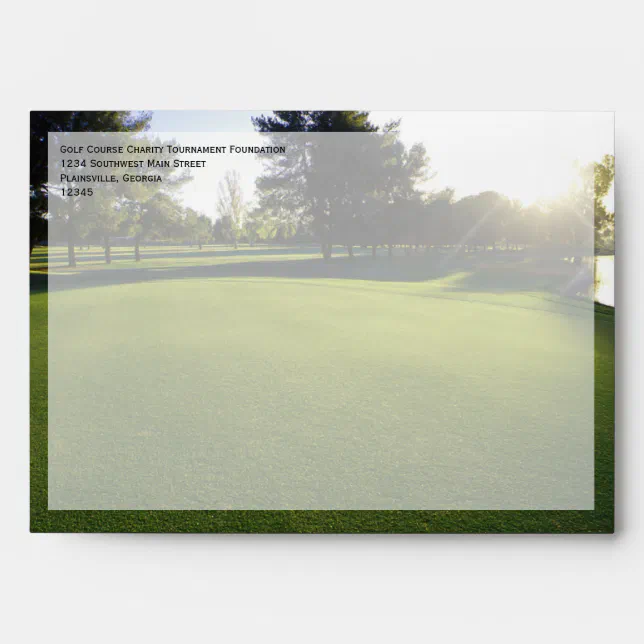 Scenic Golf Outing Envelope | Zazzle