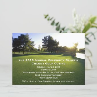 Scenic Golf Outing Invitations | Zazzle