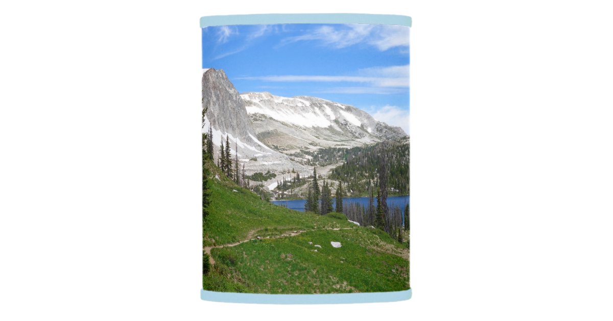 Scenic Hiking Snowy Range Mountain Summit Wyoming Lamp Shade | Zazzle
