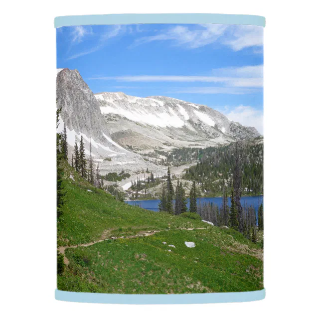 Scenic Hiking Snowy Range Mountain Summit Wyoming Lamp Shade | Zazzle