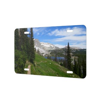 Scenic Hiking Snowy Range Mountain Summit Wyoming License Plate | Zazzle