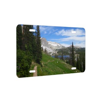 Scenic Hiking Snowy Range Mountain Summit Wyoming License Plate | Zazzle
