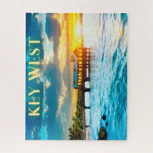 Scenic Key West Pier Jigsaw Puzzle | Zazzle