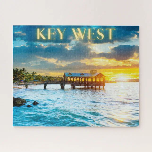 Scenic Key West Pier Jigsaw Puzzle | Zazzle