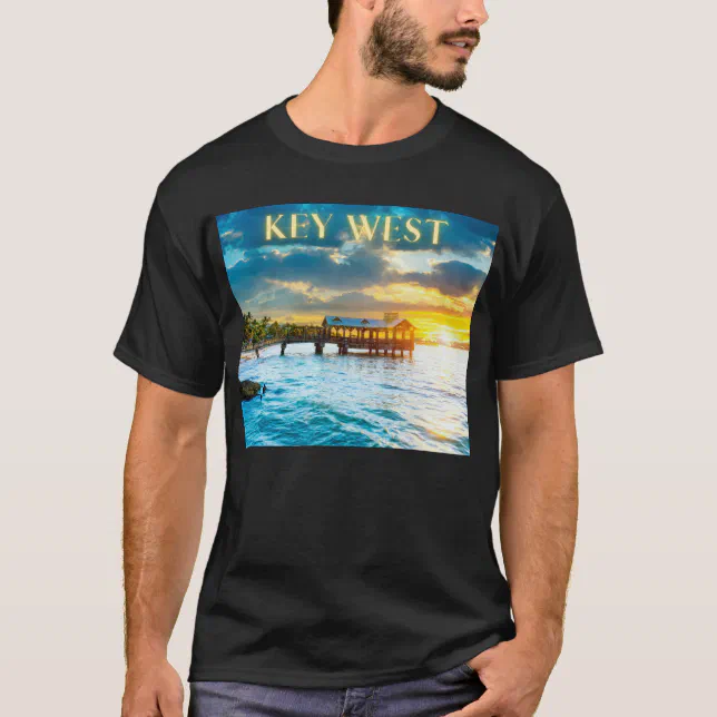 Scenic Key West Pier T-Shirt | Zazzle