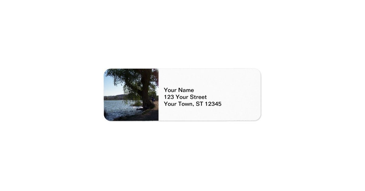 Scenic Lake Label | Zazzle