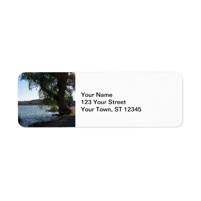 Scenic Lake Label | Zazzle