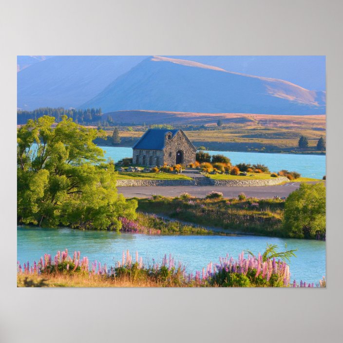 Scenic Lake Tekapo Poster | Zazzle.com