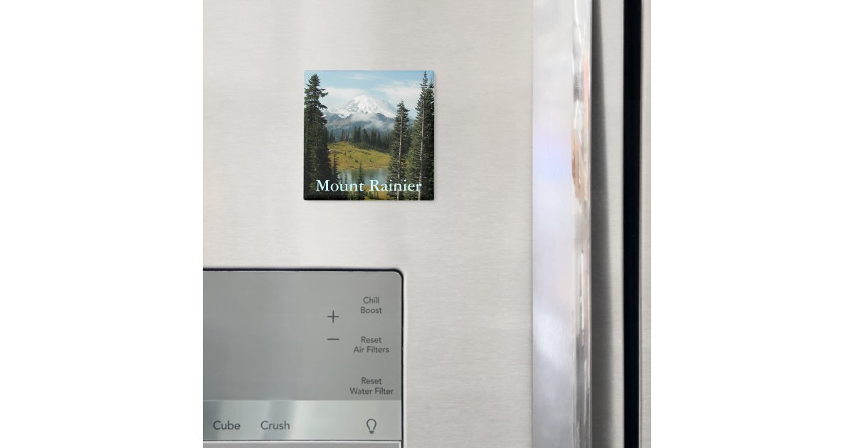 Scenic Mount Rainier Landscape Magnet | Zazzle