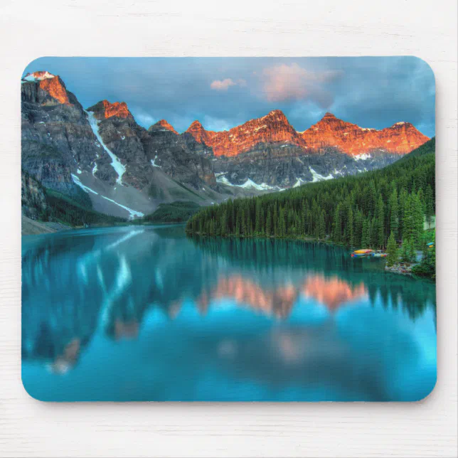 Scenic Mountain & Lake Landscape Photograph Mouse Pad | Zazzle