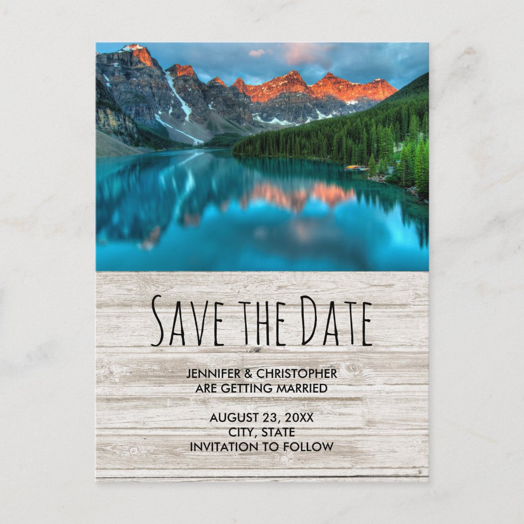Scenic Mountain Landscape Photograph Invitation Postcard | Zazzle