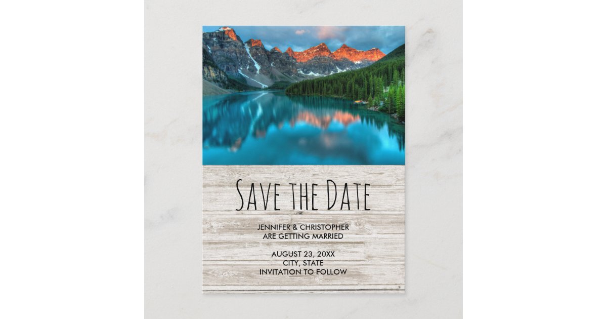 Scenic Mountain Landscape Photograph Invitation Postcard | Zazzle