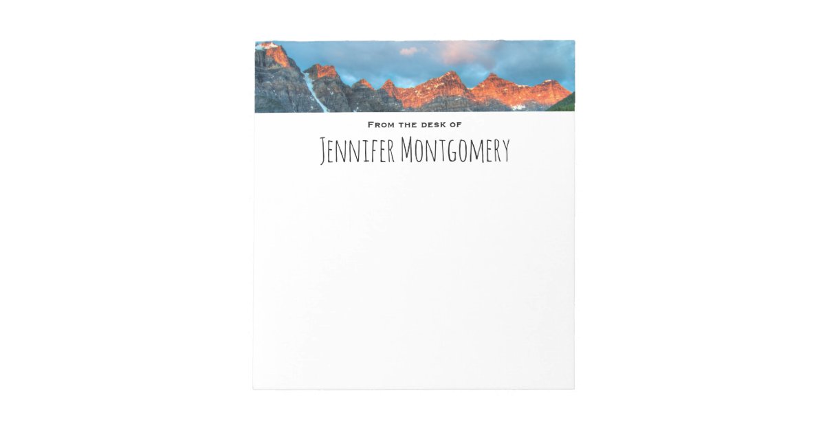 Scenic Mountain Landscape Photograph Notepad | Zazzle