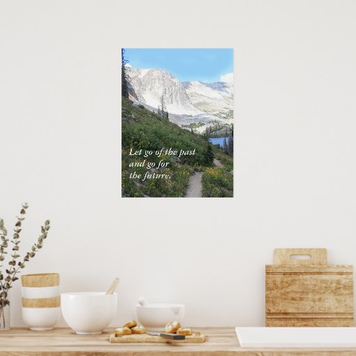 Scenic Mountain Path Inspirational Poster | Zazzle