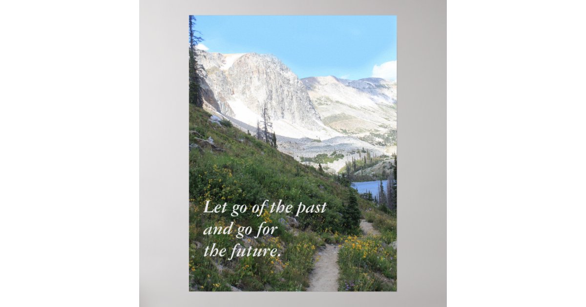Scenic Mountain Path Inspirational Poster | Zazzle