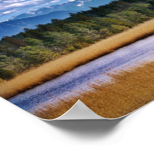 Scenic Mountains Alpine Landscape Poster | Zazzle