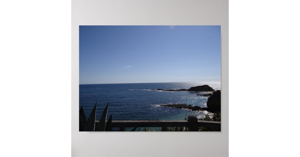 Scenic ocean view poster | Zazzle