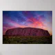 Scenic Photography - Uluru at sunset Poster | Zazzle