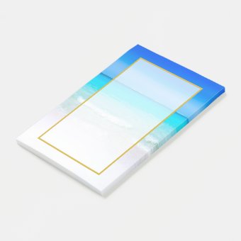 Scenic Tropical Beach with a Turquoise Sea Post-it Notes | Zazzle