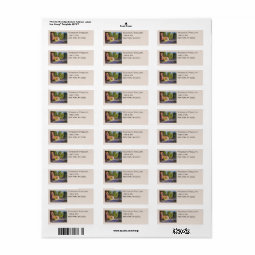 Scenic Village Street Scene Label | Zazzle
