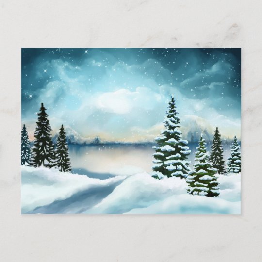 scenic winter postcard | Zazzle.com